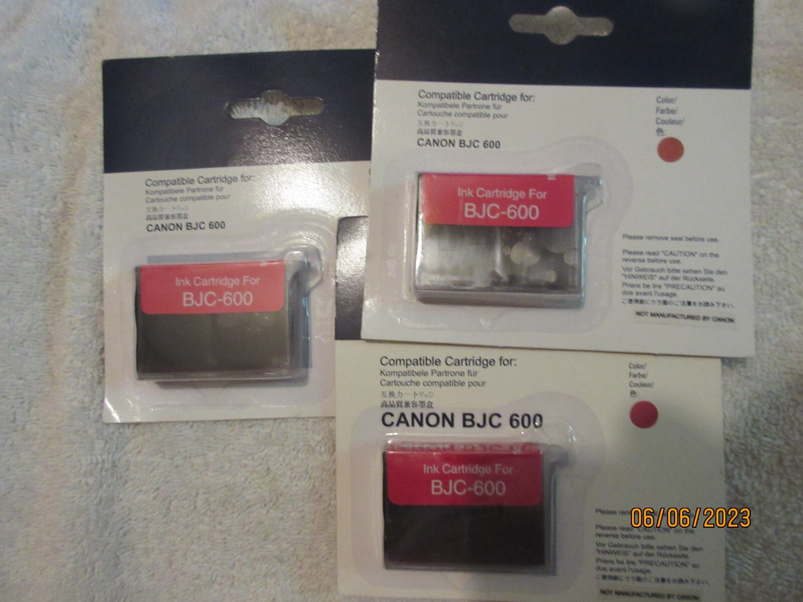 HUGE LOT Canon color bubble jet printer BJC-600 Ink Cartridges Pelikan ...