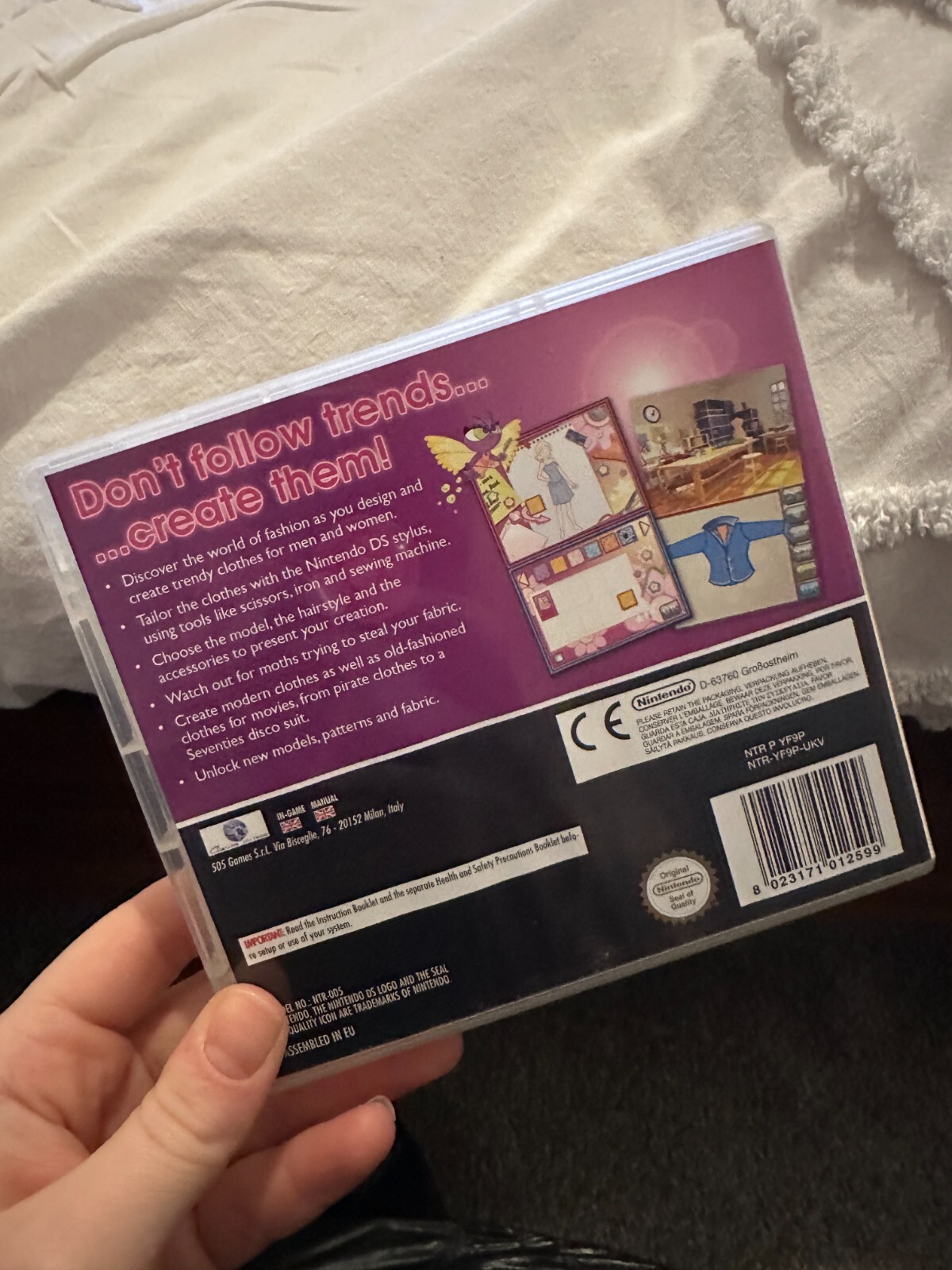 Fashion DESIGNER Style Icon Nintendo DS NDS 2ds DSL DSi 3ds Video Game ...