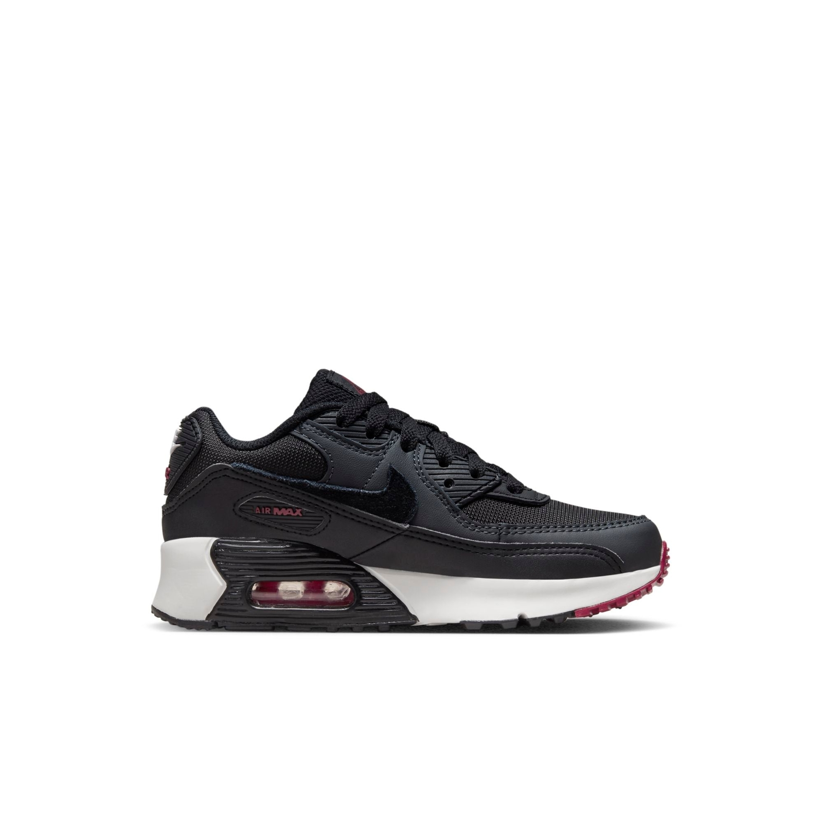 [CD6867-022] Preschool Nike AIR MAX 90 LTR 'ANTHRACITE TEAM RED (PS ...