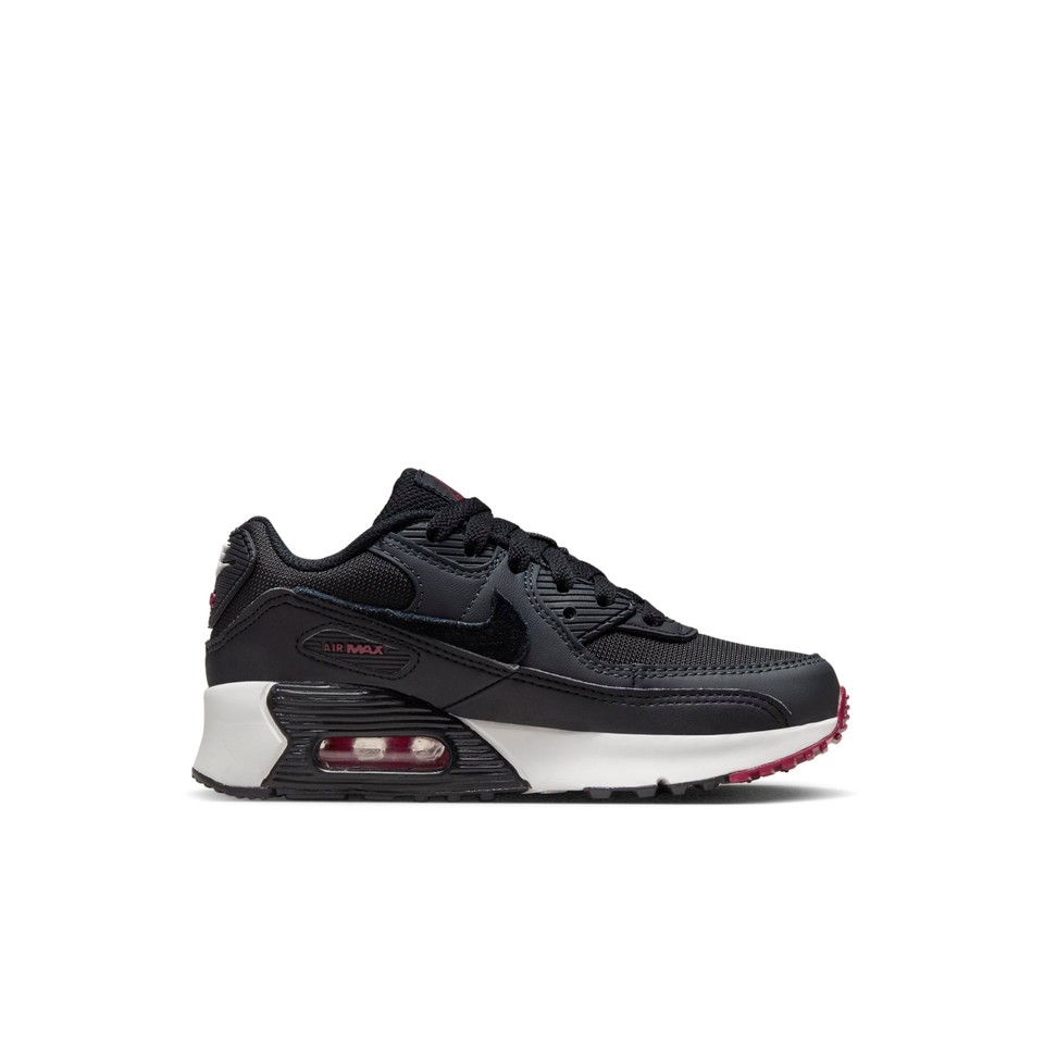 [CD6867-022] Preschool Nike AIR MAX 90 LTR 'ANTHRACITE TEAM RED (PS ...