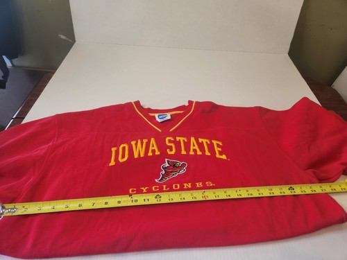 Vintage Iowa State Cyclones College Crewneck Embroidered Red NCAA ...