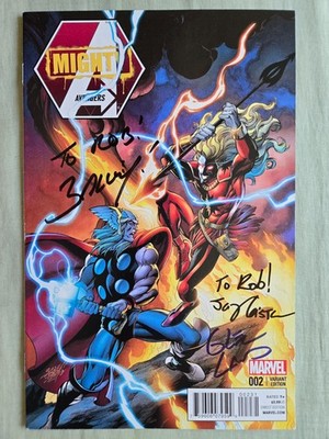 Mighty Avengers #2 SIGNED by Greg Land, Mark Bagley, Jay Leisten ...