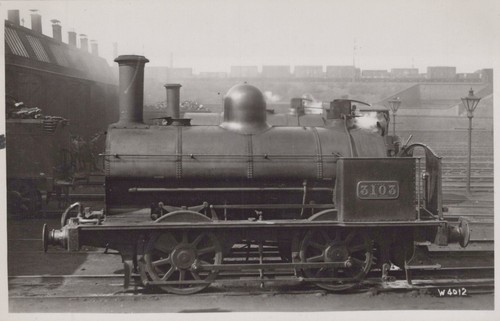 LNWR 3103 Dock Tank Crewe UK Steam Loco 1910 - RPPC Photo Postcard ...