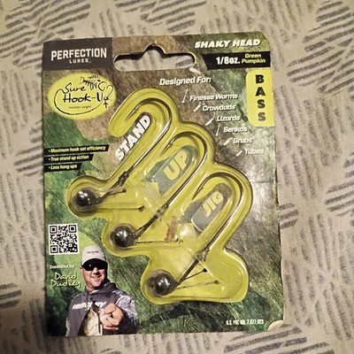 Perfection Lures Shaky Head Jig Hooks 1/4 Oz Green Pumpkin | eBay