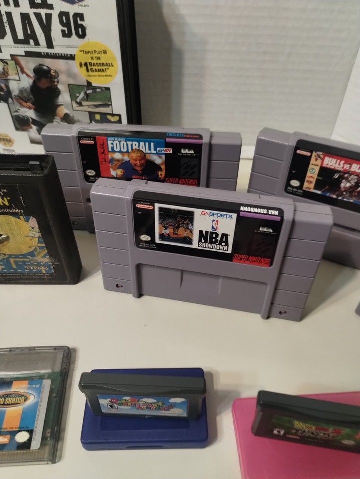 Video Games Super Nintendo,Sega, Atari, Gameboy Mixed Game Bundle Lot ...