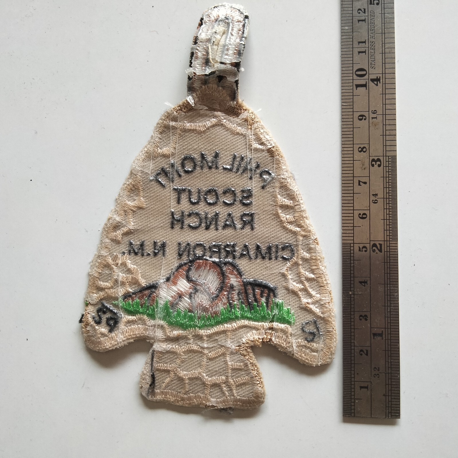 Philmont Scout Ranch high adventure arrowhead plastic back BSA logo ...