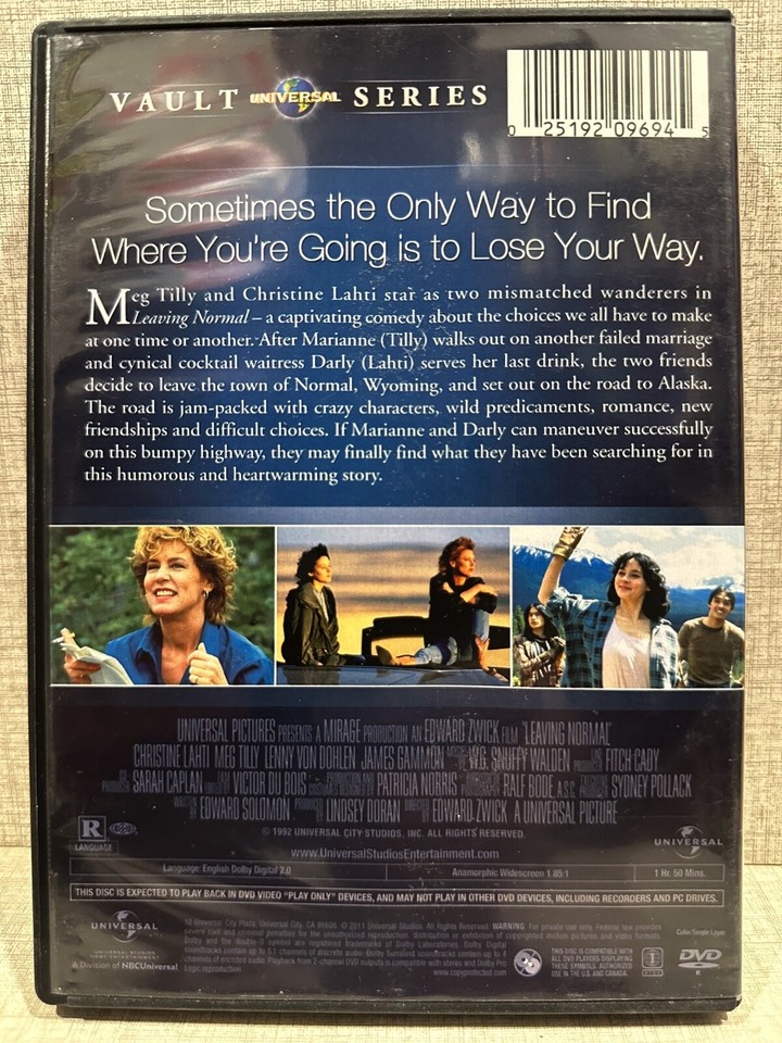 LEAVING NORMAL Christine Lahti Meg Tilly DVD | eBay