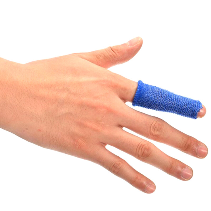 10Pcs/lot Finger Bandage Blue/White Dressings First Aid Tubular Bandazz ...