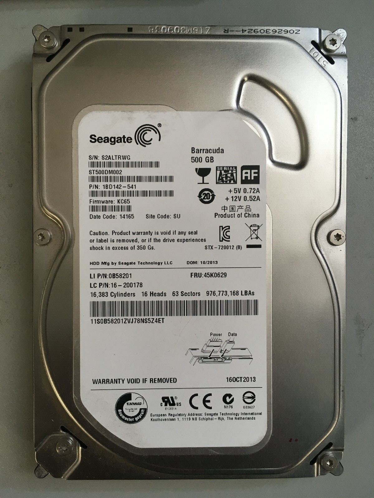 Seagate Barracuda ST500DM002 500GB SATA III 1BD142-541 | eBay