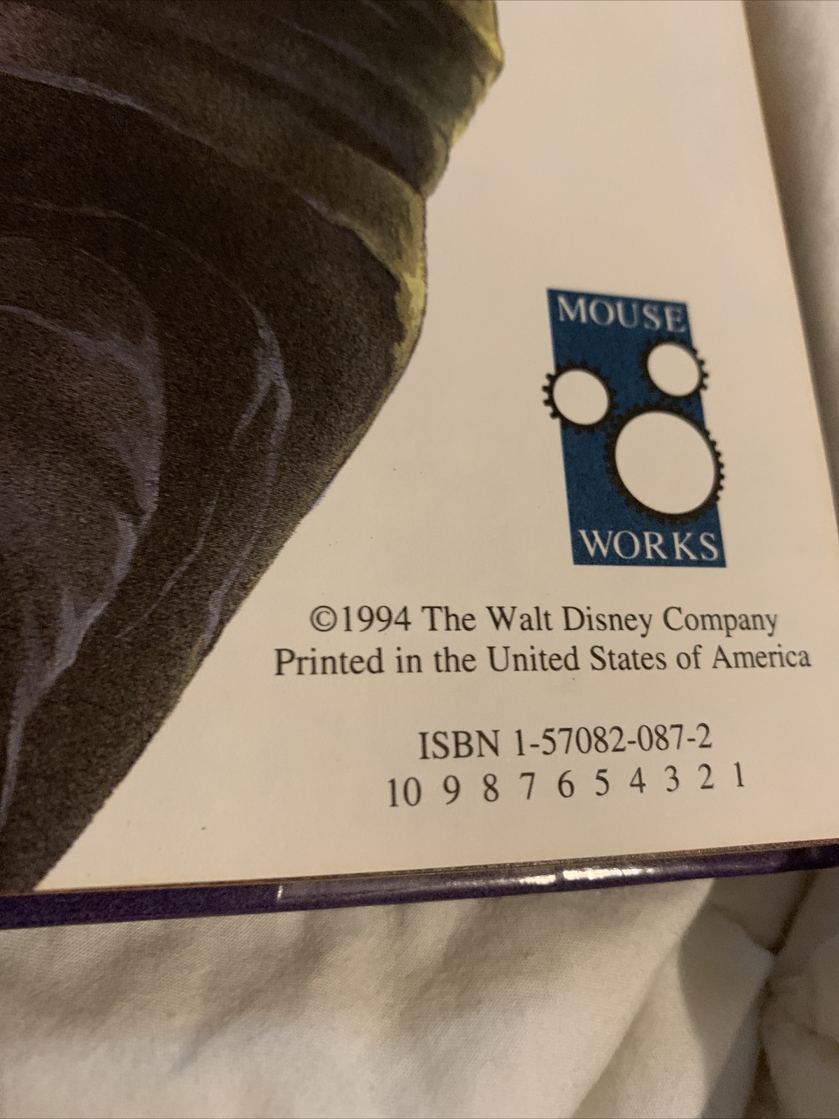 1994 Disney Mouse Works "The Lion King" Hardcover Children's Book ...