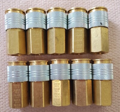 10 Eaton Hansen Series 1000 Quick Connect Coupler Brass 150 Psi 3/8 ...