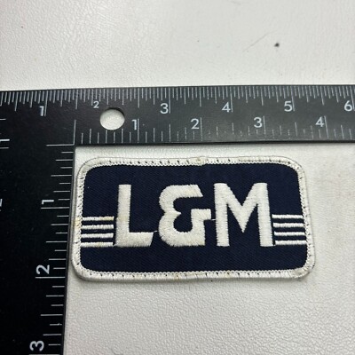 L & M Initials Advertising Patch 28TU | eBay