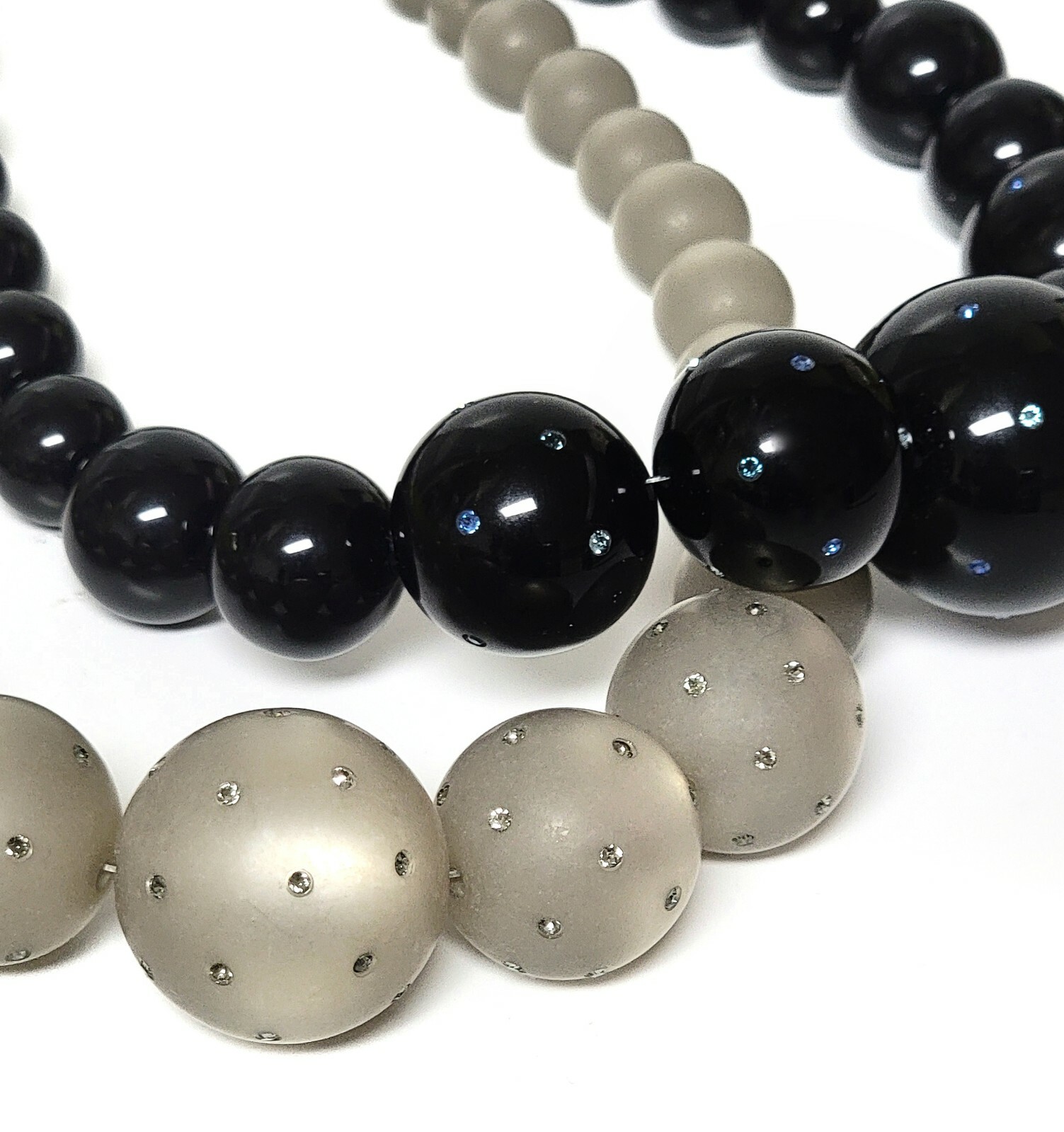 2 CHRISTINA DeFALCO Costume Couture Fine Resin Lucite… - Gem