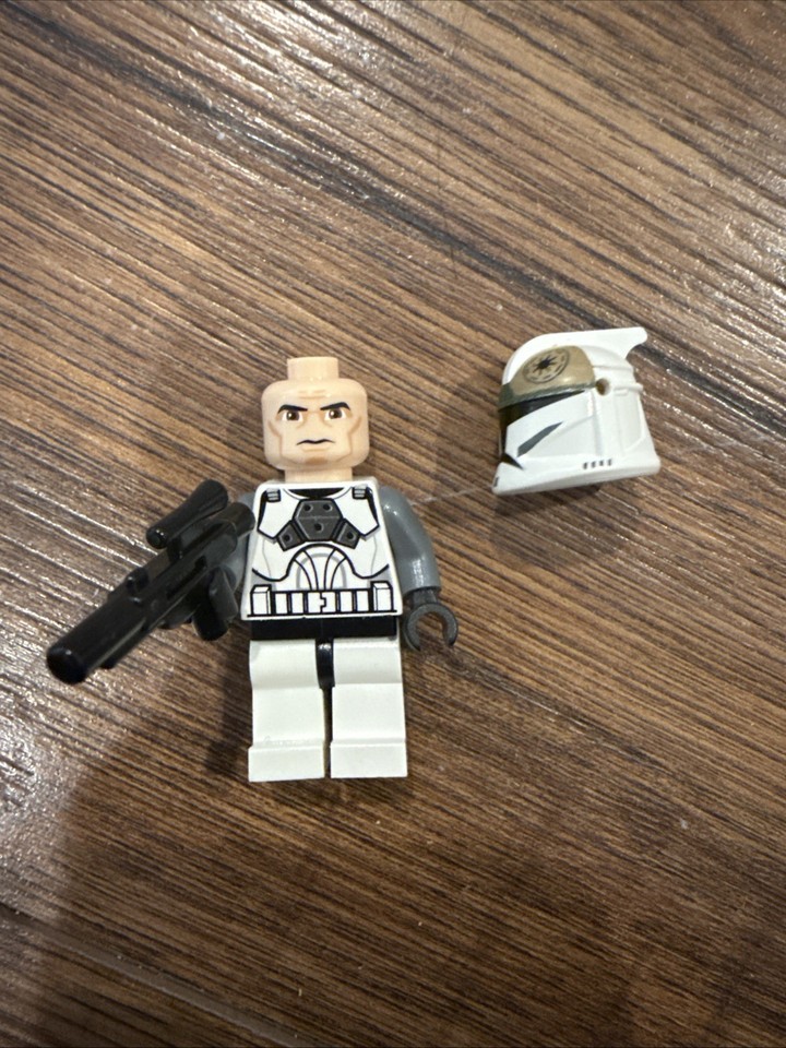 Lego Clone Trooper Gunner Minifigure Star Wars With Gun | eBay