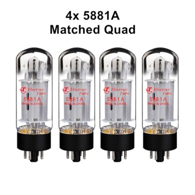 4pcs ShuGuang 5881A Vacuum Tube 6L6 GC 5881 Amplifier Matched Quad New ...