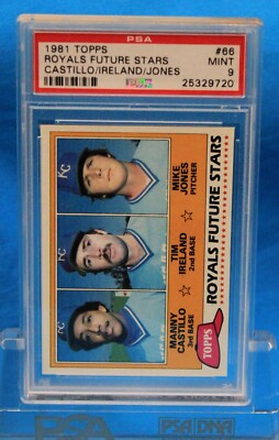 1981 TOPPS # 66 ROYALS FUTURE STARS PSA 9 MINT # 25329720 with Manny ...