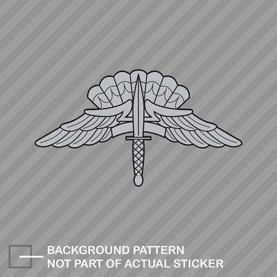 Free Fall Parachutist Badge Sticker Decal Vinyl free fall wings ...