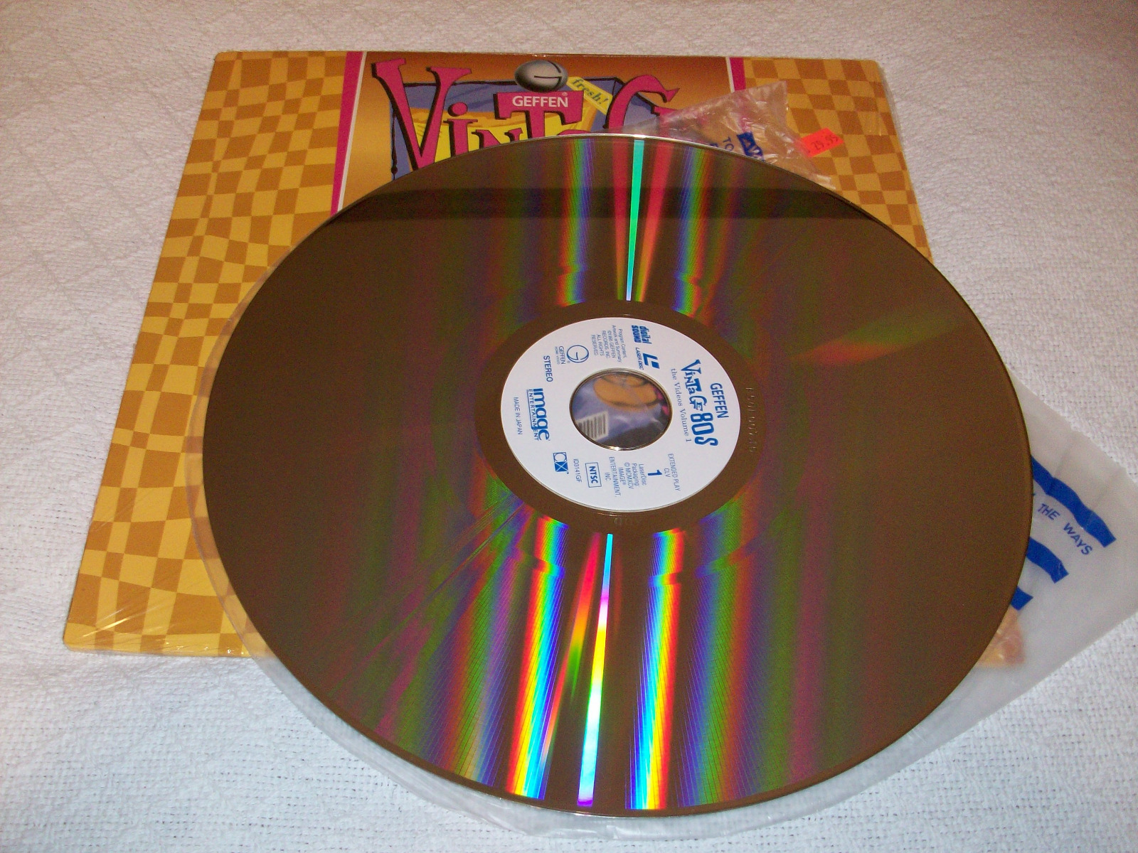 Laserdisc Geffen Vintage 80's Videos Volume 1.0 LD Laser Disc Rare Red ...