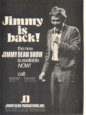 Jimmy Dean 1973 Ad- The New Jimmy Dean Show- avallable NOW! | eBay