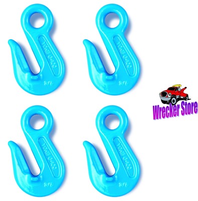 Qty. 4, YOKE X-041-10, 3/8" G100 EYE GRAB HOOK, 8,800 LB. WLL, Grade ...