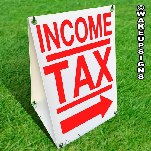 SANDWICH BOARD A-FRAME SIGN KIT INCOME TAX ARROW 20.5 INCH BY 13.75 ...
