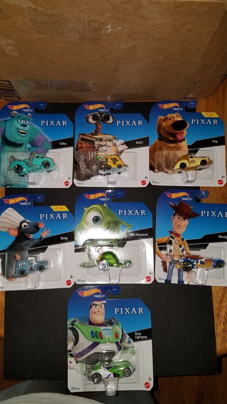 HW DISNEY PIXAR CHARACTER CARS--SULLEY, WALL-E, DUG, MIKE WAZOWSKI ...