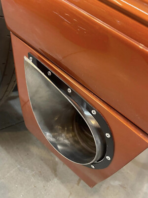 SBP Stainless Steel Tear Drop Exhaust Tip Pipe 3.0" in Fender Hood ...