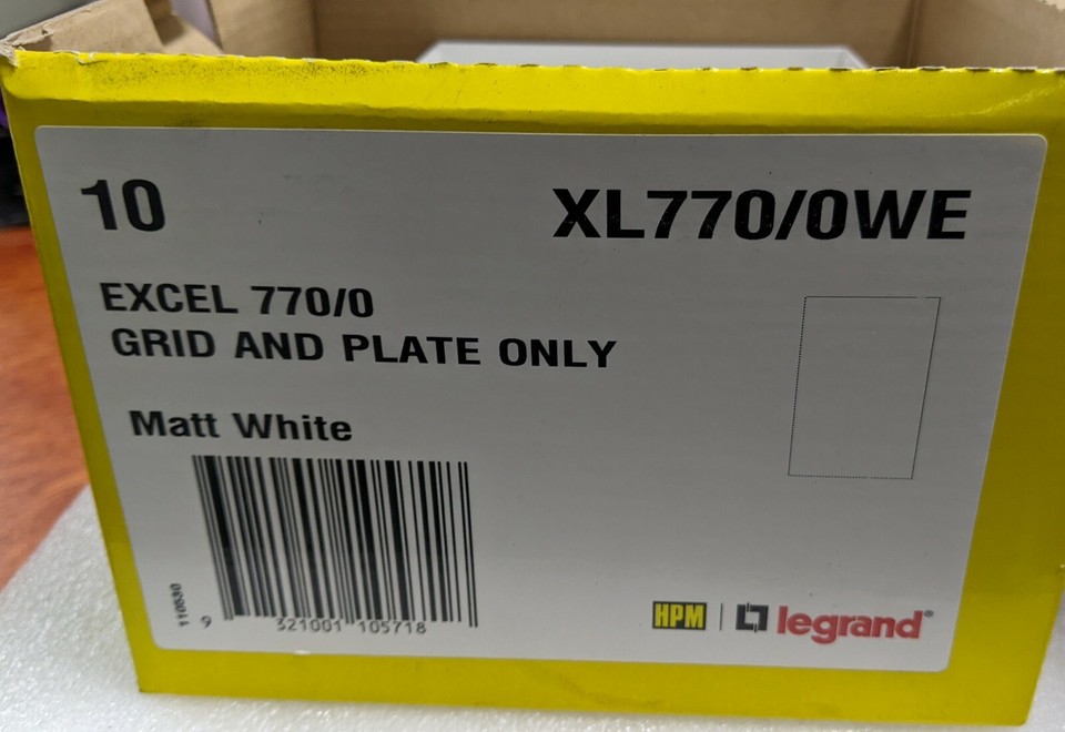 HPM Excel Blank Grid & Plate White | XL770/0WE - 2 UNITS | eBay Australia