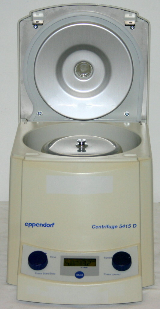 EPPENDORF MICROCENTRIFUGE, CENTRIFUGE, MODEL 5415D, W/ F45-24-11 ROTOR ...