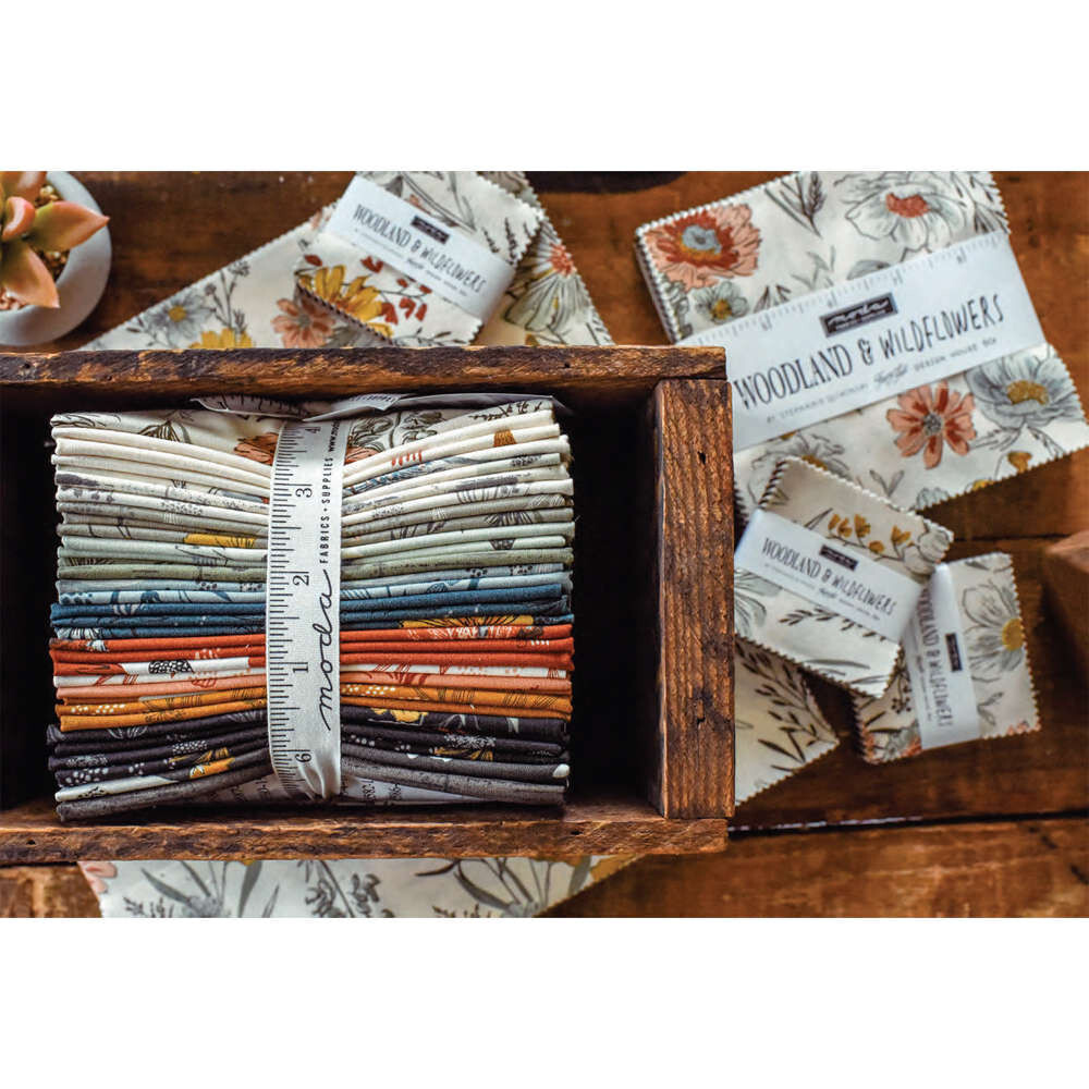 Moda Woodland & Wildflowers Charm Pack 5" Squares Fabric by Stephanie ...