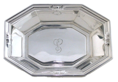 ONE 3 1/10 Inch VINTAGE GORHAM B ENGRAVED STERLING NUT BOWL DISH AS74 ...