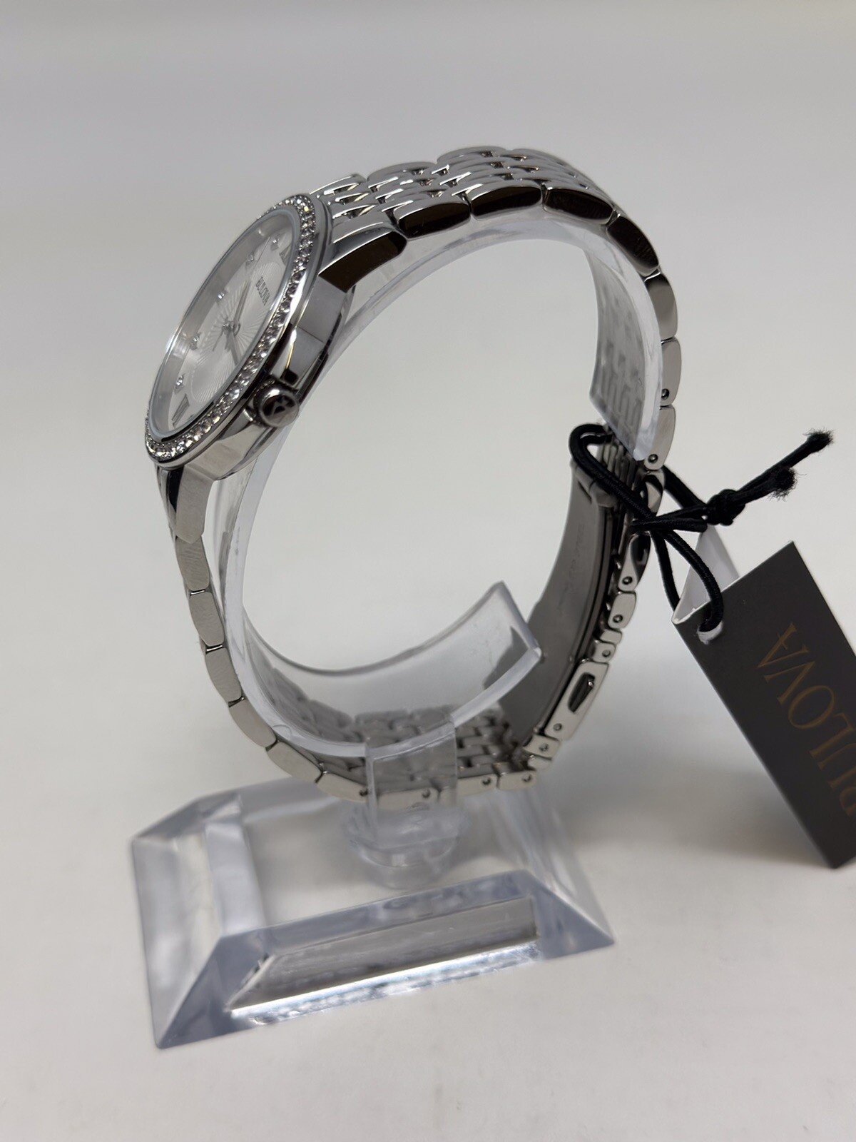 Bulova 96L297 32mm Silver Stainless Steel Case and Bracelet, Women's ...