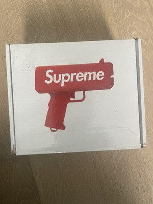 100% Authentic Supreme SS17 Cash Cannon Money Gun Red Box Logo BOGO ...