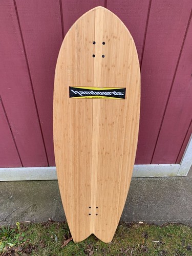53" Hamboards Fish Surf Skate Bamboo Long board Skateboard - Used | eBay