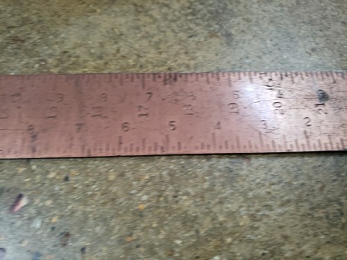 VINTAGE STANLEY NO. 500C COPPER COATED STEEL FRAMING SQUARE 16" X 24 ...