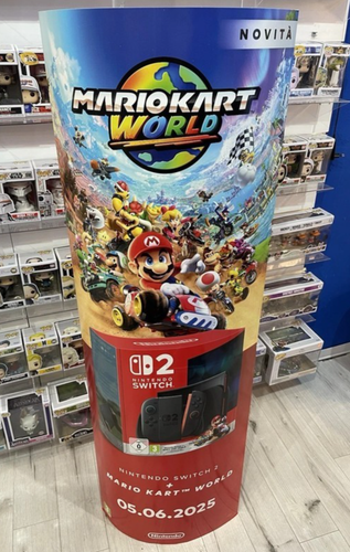 Official Mario Kart World Store Display Standee Promo Sign Nintendo ...