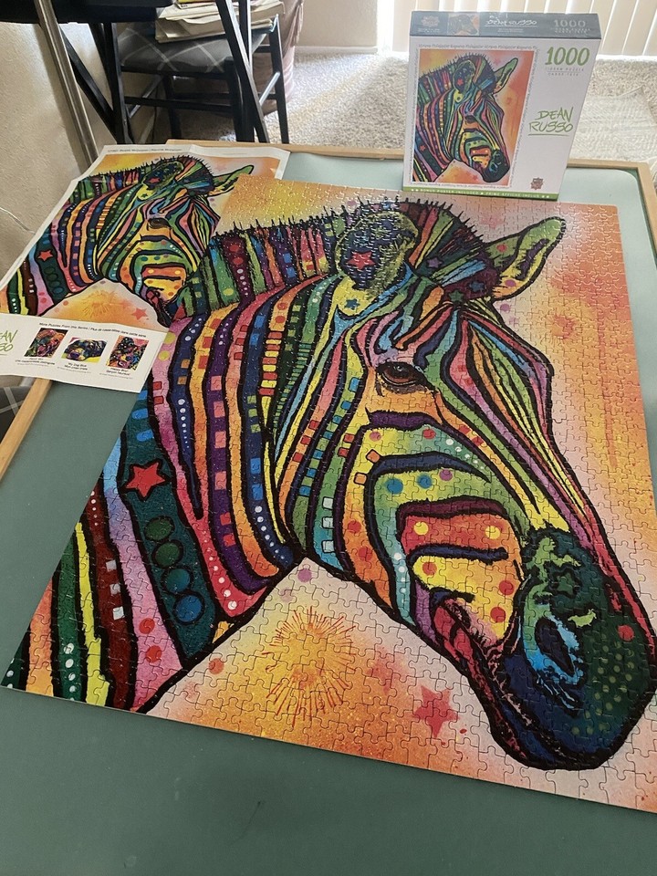 Zebra Puzzle Abstract Dean Russo Color Animal 1000 Master Pieces ...