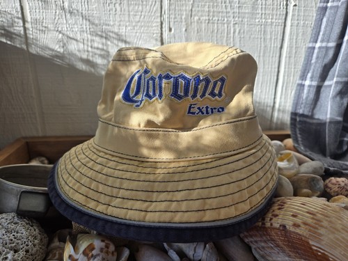 Corona Extra 100% Cotton Bucket Hat-Gold&Blue-H3 Sportgear | eBay