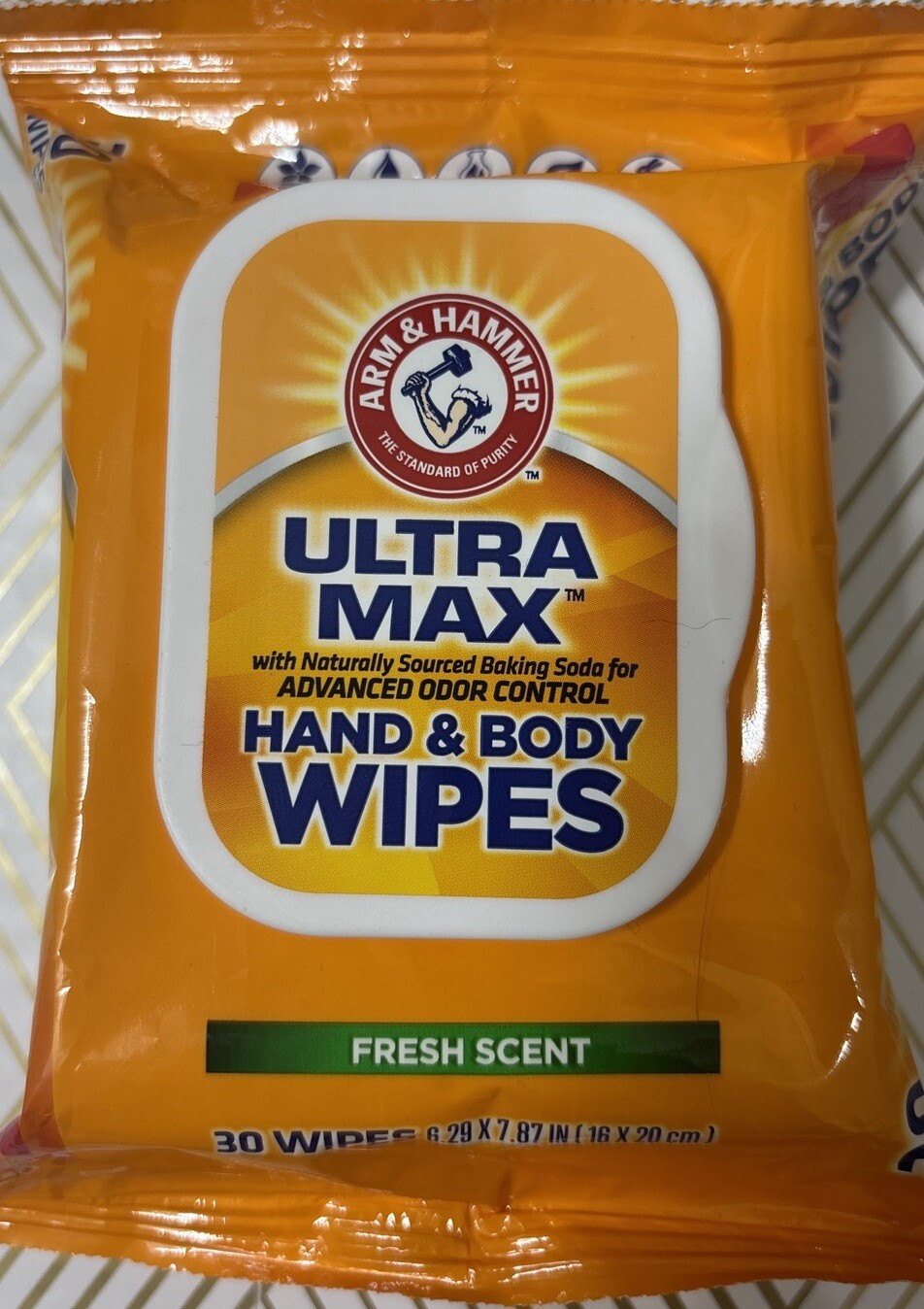 2 Arm & Hammer Ultra Max Face & Body Wipes Fresh Scent 60 Wipes Total ...