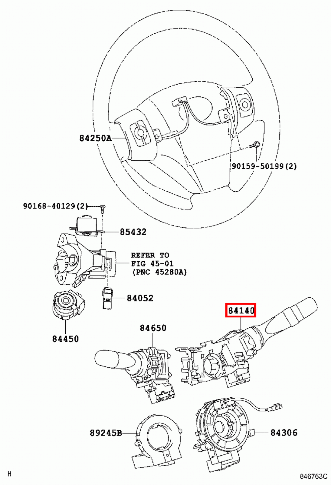 Genuine Sienta NCP85 Vitz NCP131 KSP90 KSP130 Headlamp Indicator Stalk ...