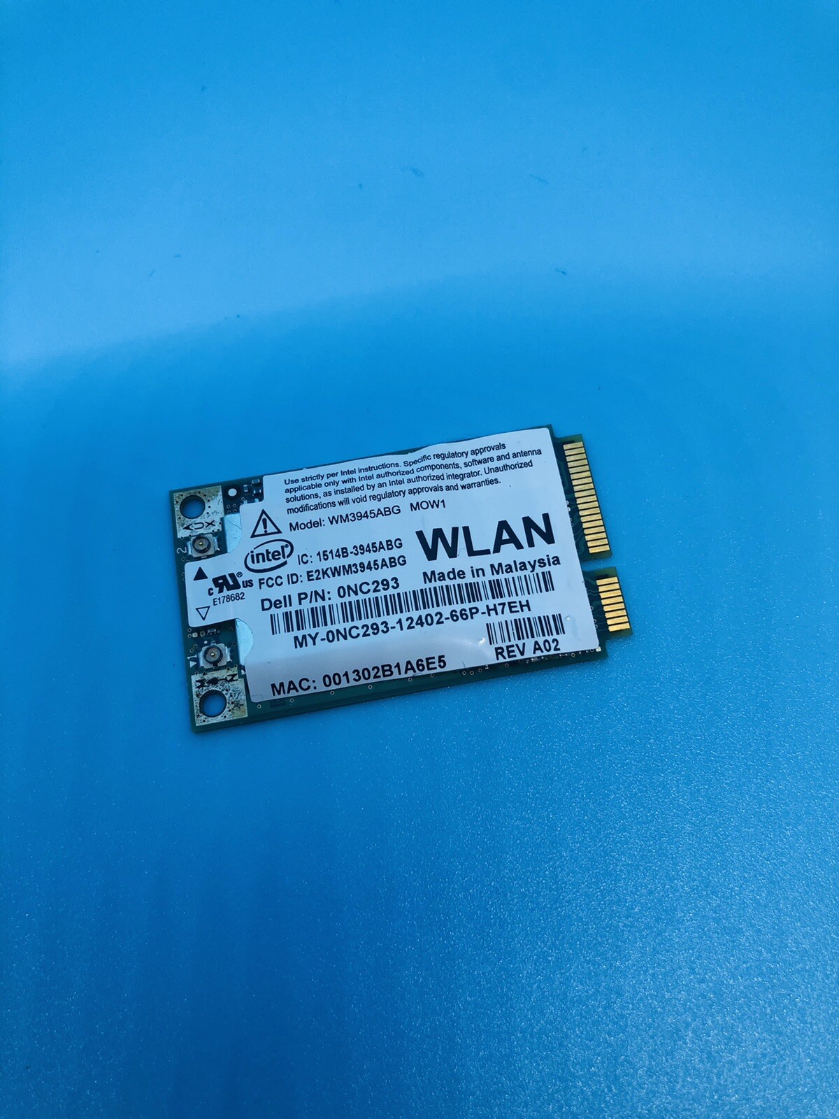 Dell Dual Band Wireless WM3945ABG WiFi PCI-E Mini Card WLAN 0NC293 ...