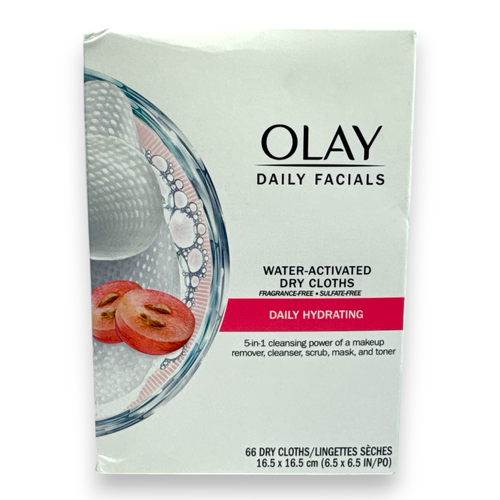 Olay Daily Facials Water-Activated Dry Cloths Fragrance-Free Daily ...