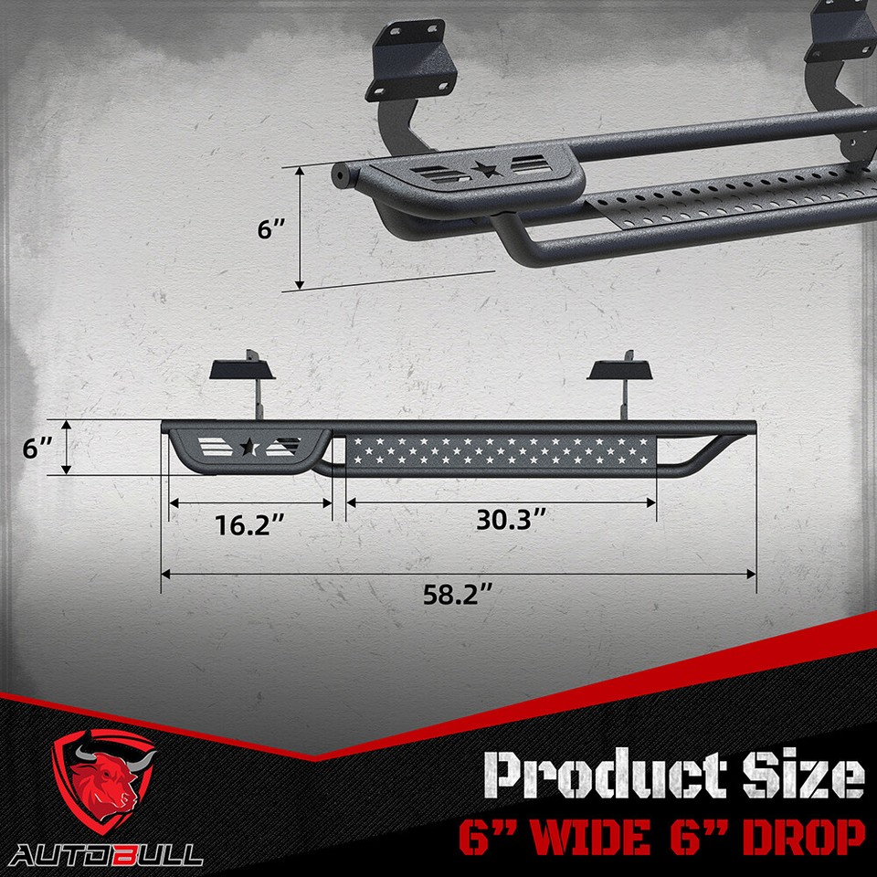Running Boards Fit 2015-2026 Ford F150 Regular Cab 2017-2024 F250 F350 ...