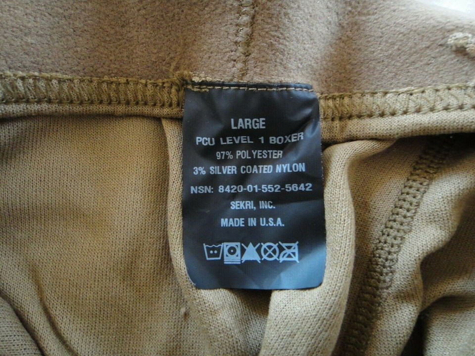 PCU Level 1A Boxers Halys Sekri Polartec Silver Fiber Power Dry Lot of ...