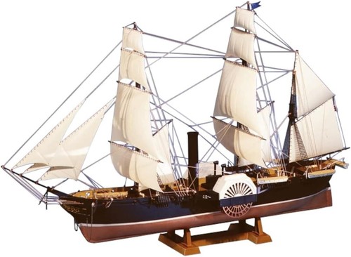 AOSHIMA Plastic Model 1/150 Large Size Sailing Ship 10 USS Susquehanna ...