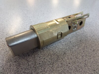 WEISER A74460 ADJUSTABLE BACKSET DRIVE IN DEADBOLT LATCH BRASS FINISH ...