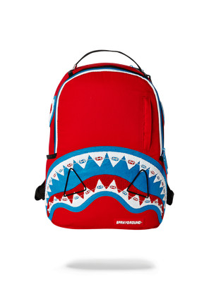 Sprayground Backpack Red Ghost Rubber Shark | semashow.com