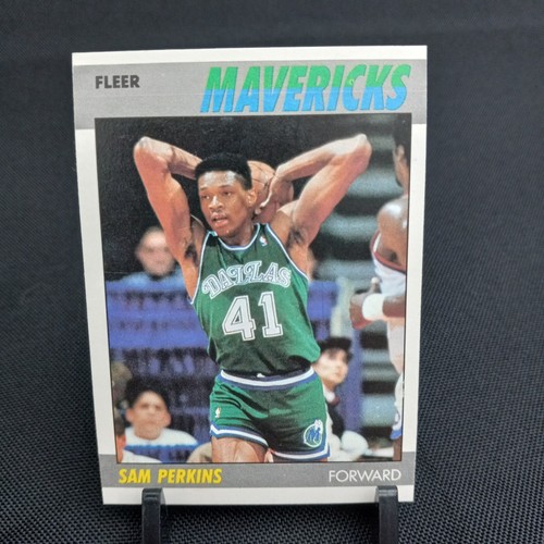 1987-88 Fleer Sam Perkins Dallas Mavericks Basketball Cards #84 (1A362 ...