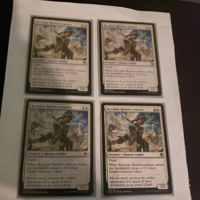 MTG Resolute Reinforcements Dominaria United 029/281 Regular Uncommon ...