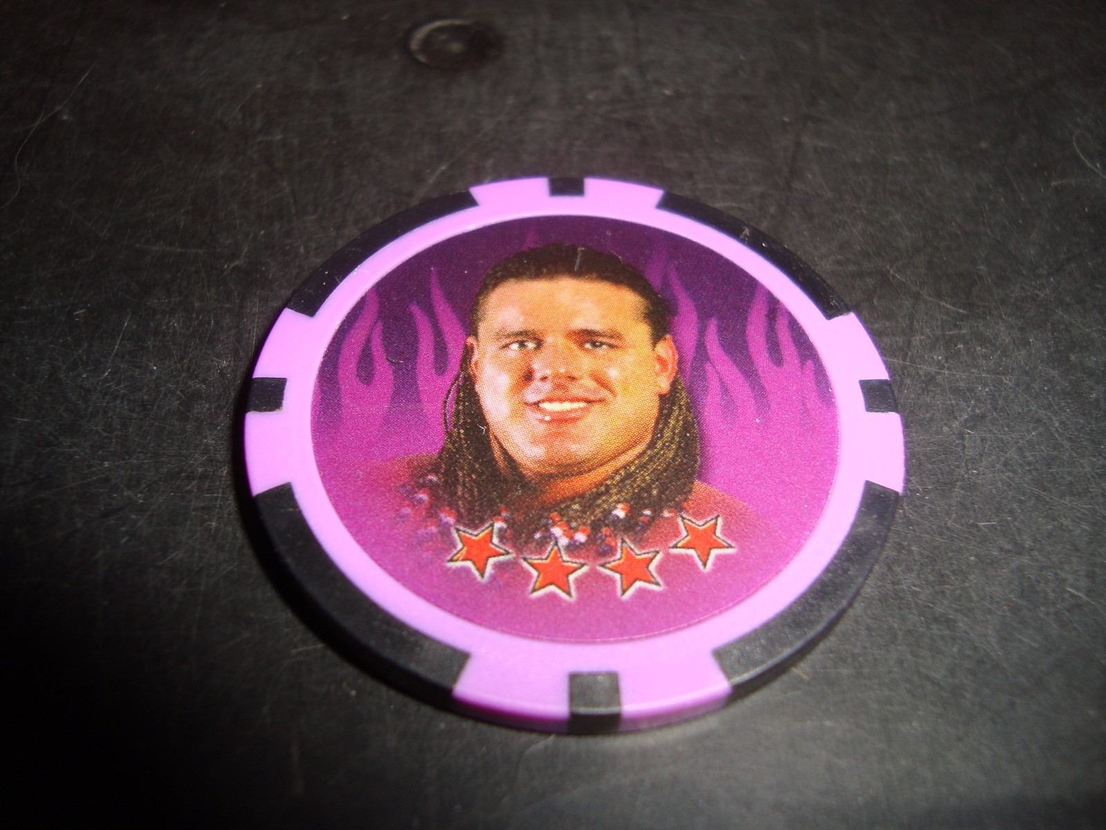 The British Bulldog 2011 WWE Topps Power Chipz 1 1/2" Round #L5 NM-M ...